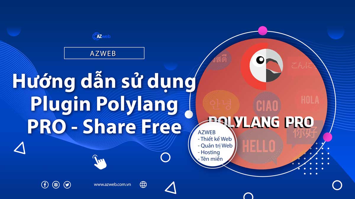 Hướng dẫn sử dụng Plugin Polylang PRO - Share Free - AZ WEB